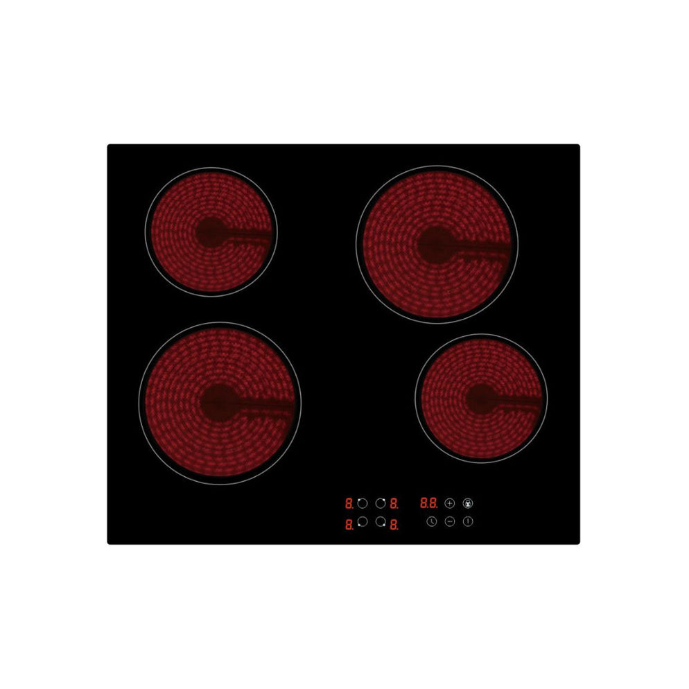 Prima PRCEH115 60cm Ceramic Hob - Black Glass